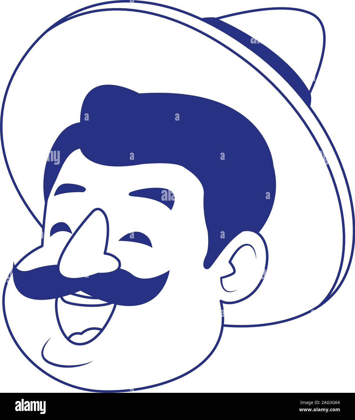 Isolated mexican man vector design Stock Vector Image & Art - Alamy