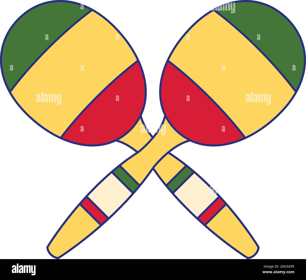 Isolated maracas instrument vector design Stock Vector Image & Art - Alamy