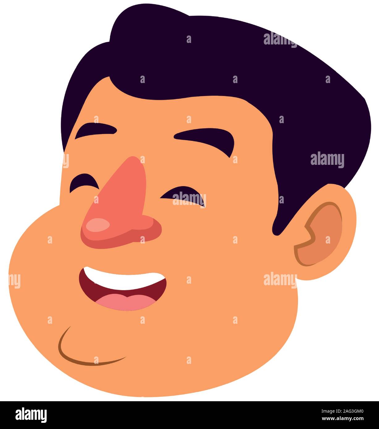 Isolated man head vector design Stock Vector Image & Art - Alamy