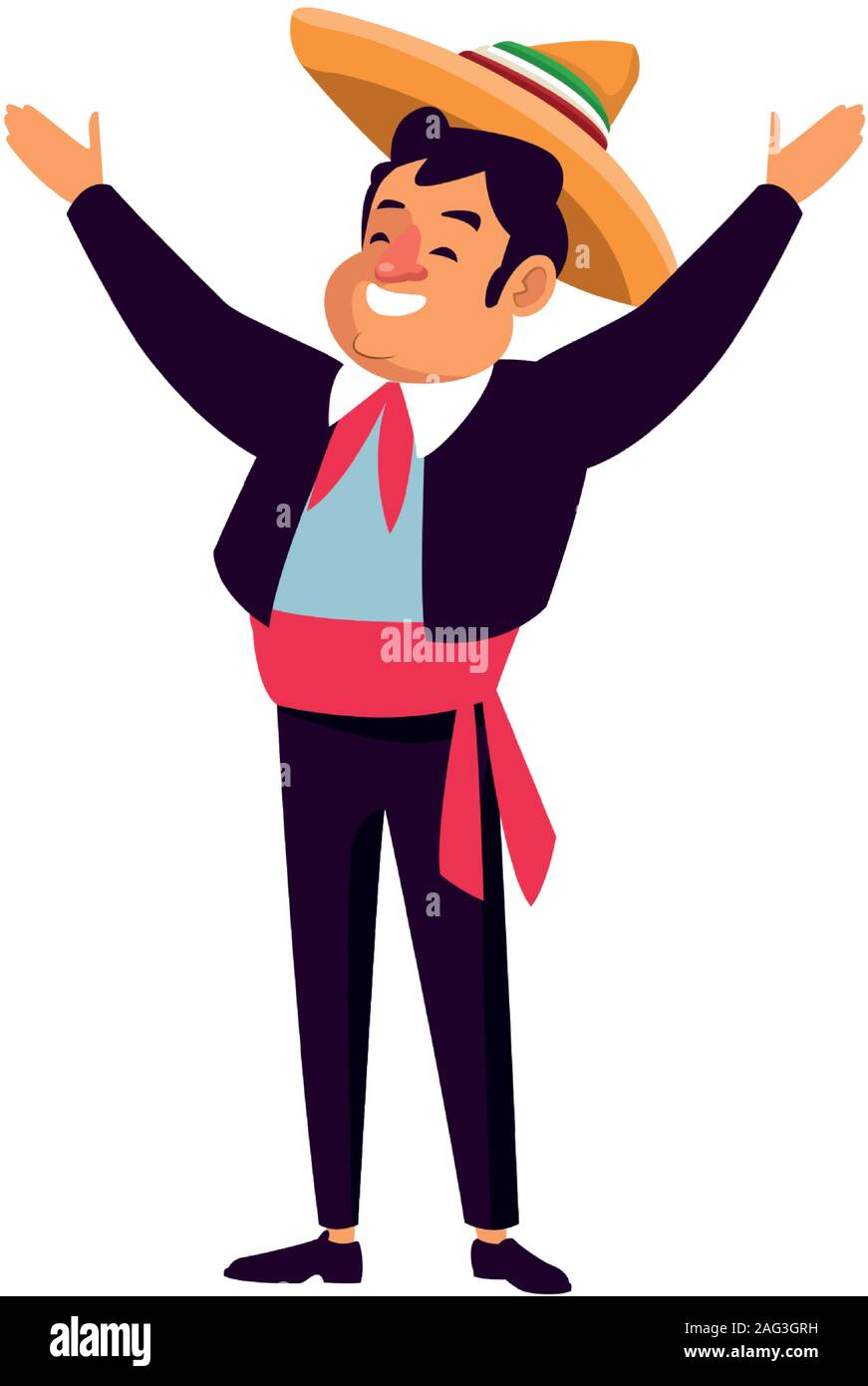 Isolated mexican man vector design Stock Vector Image & Art - Alamy