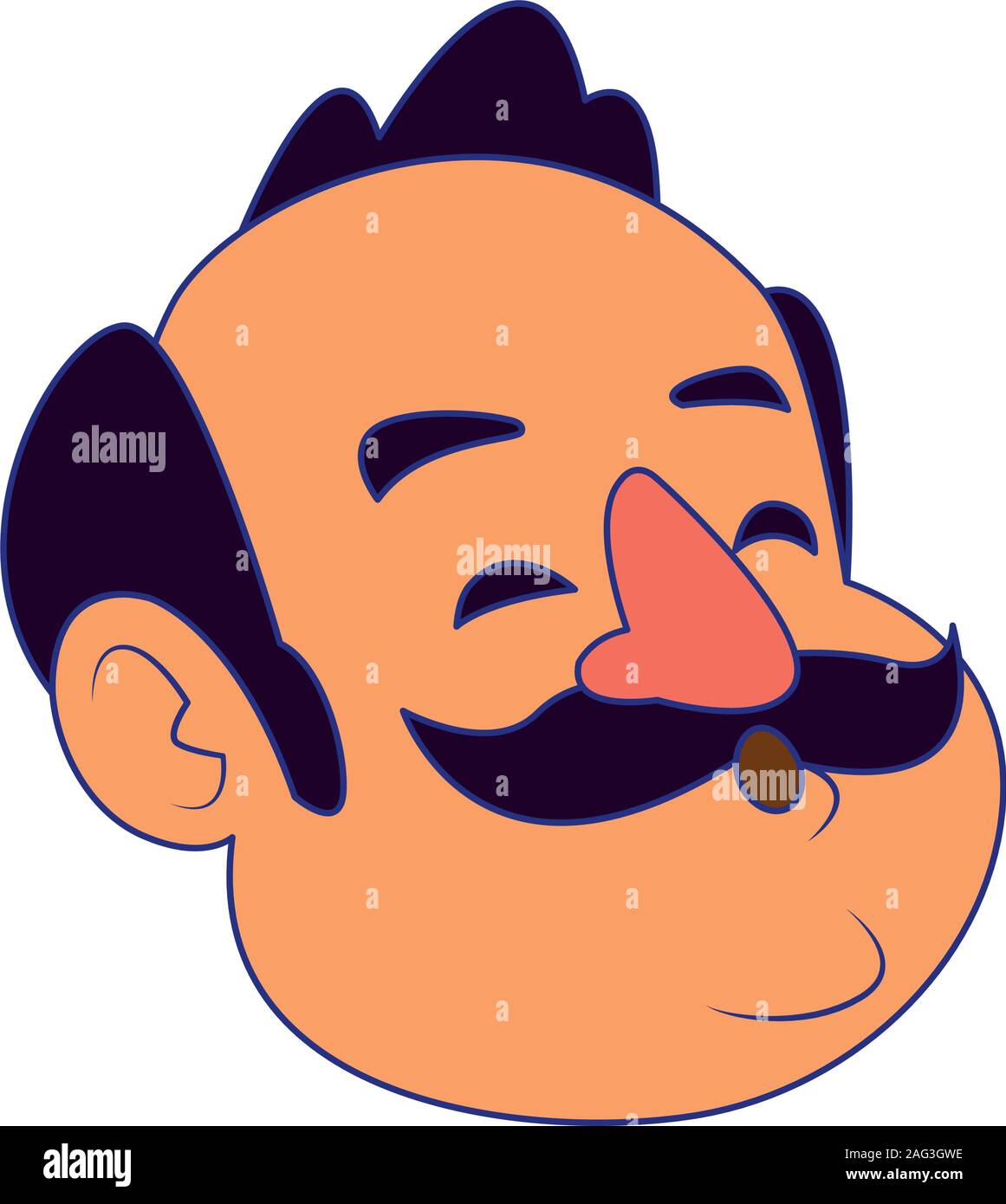 Isolated man head vector design Stock Vector Image & Art - Alamy