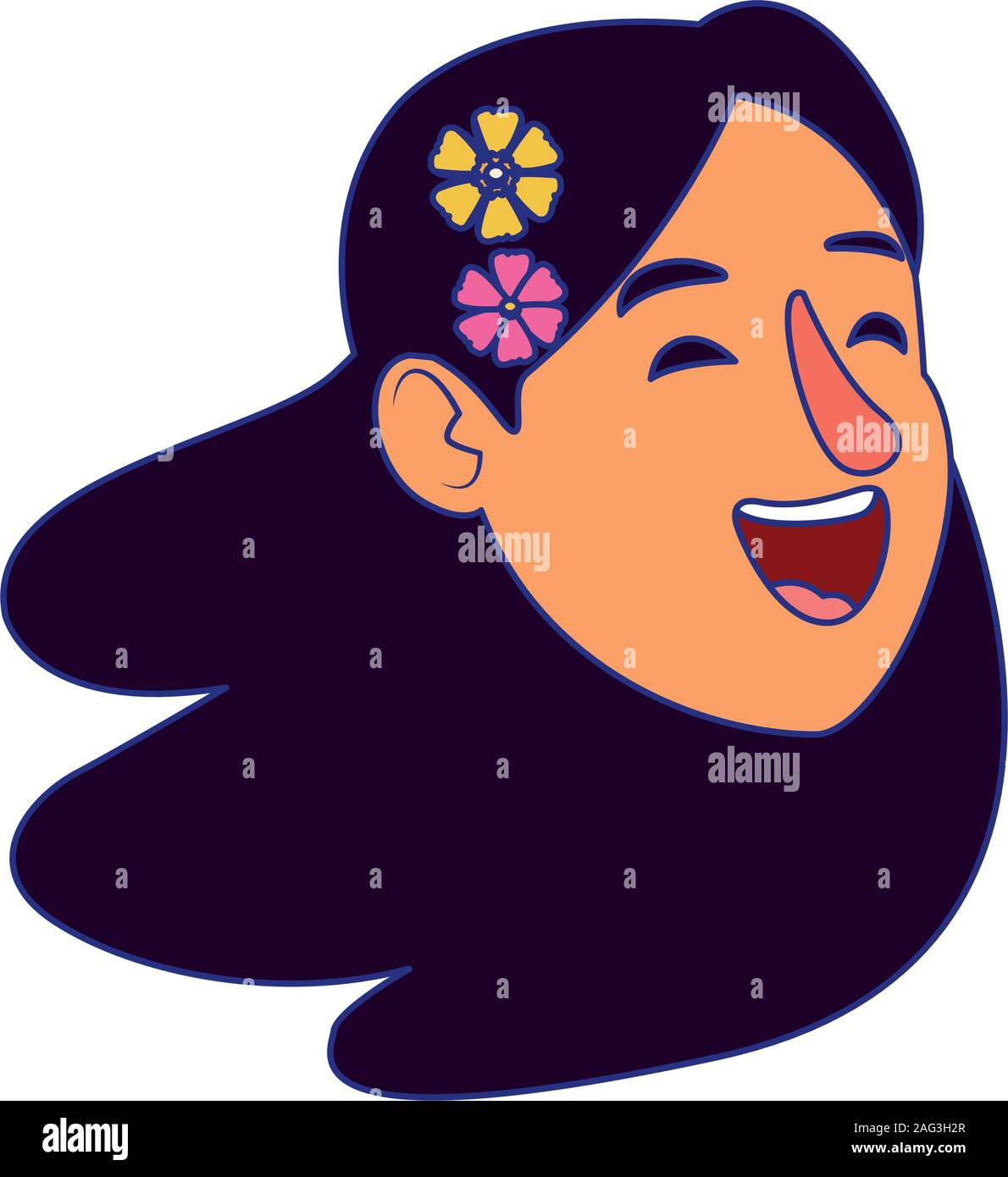 Isolated woman head vector design Stock Vector Image & Art - Alamy