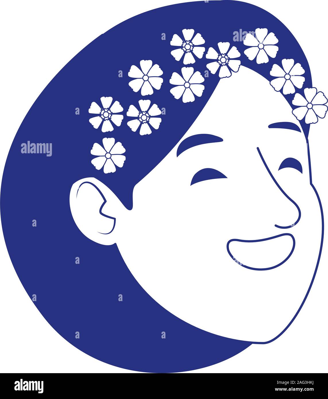Isolated woman head vector design Stock Vector Image & Art - Alamy