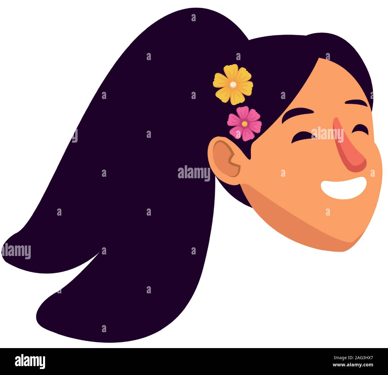 Isolated woman head vector design Stock Vector Image & Art - Alamy