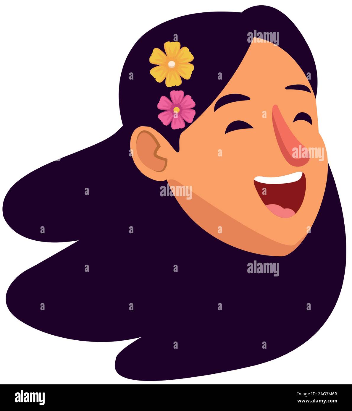 Isolated woman head vector design Stock Vector Image & Art - Alamy