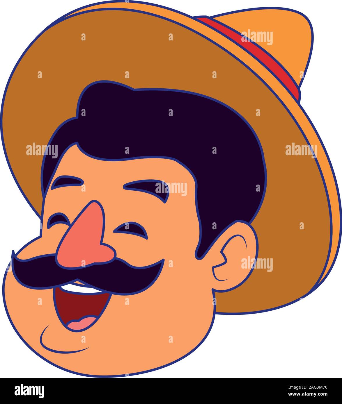Isolated mexican man vector design Stock Vector Image & Art - Alamy