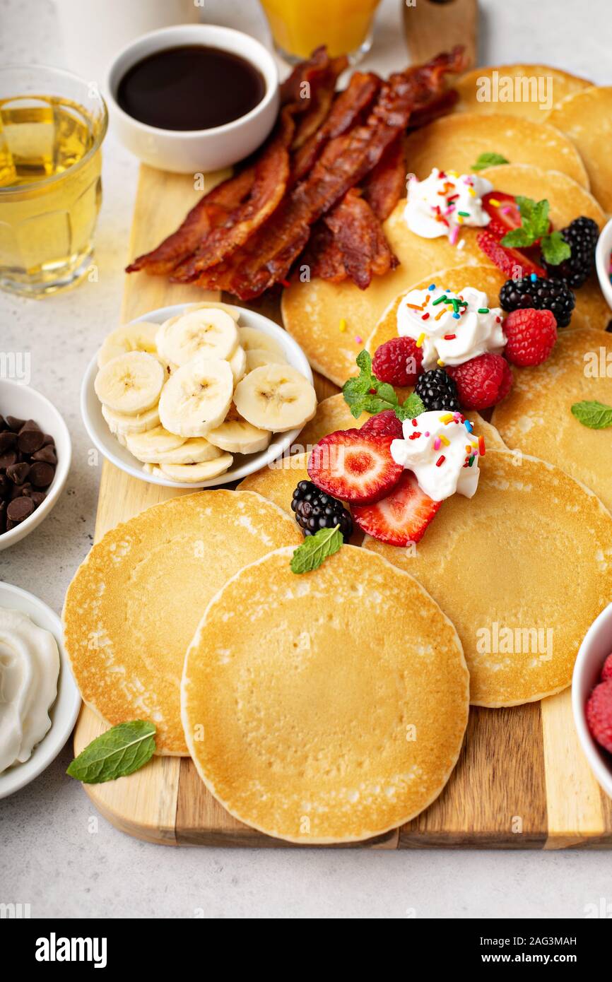 American Pancake Stack Bacon High Resolution Stock Photography and ...