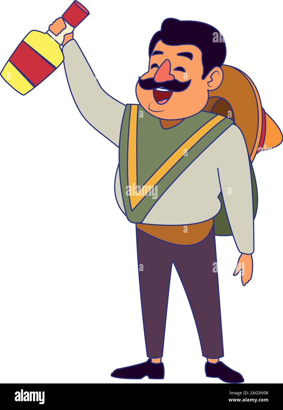 Isolated mexican man vector design Stock Vector Image & Art - Alamy