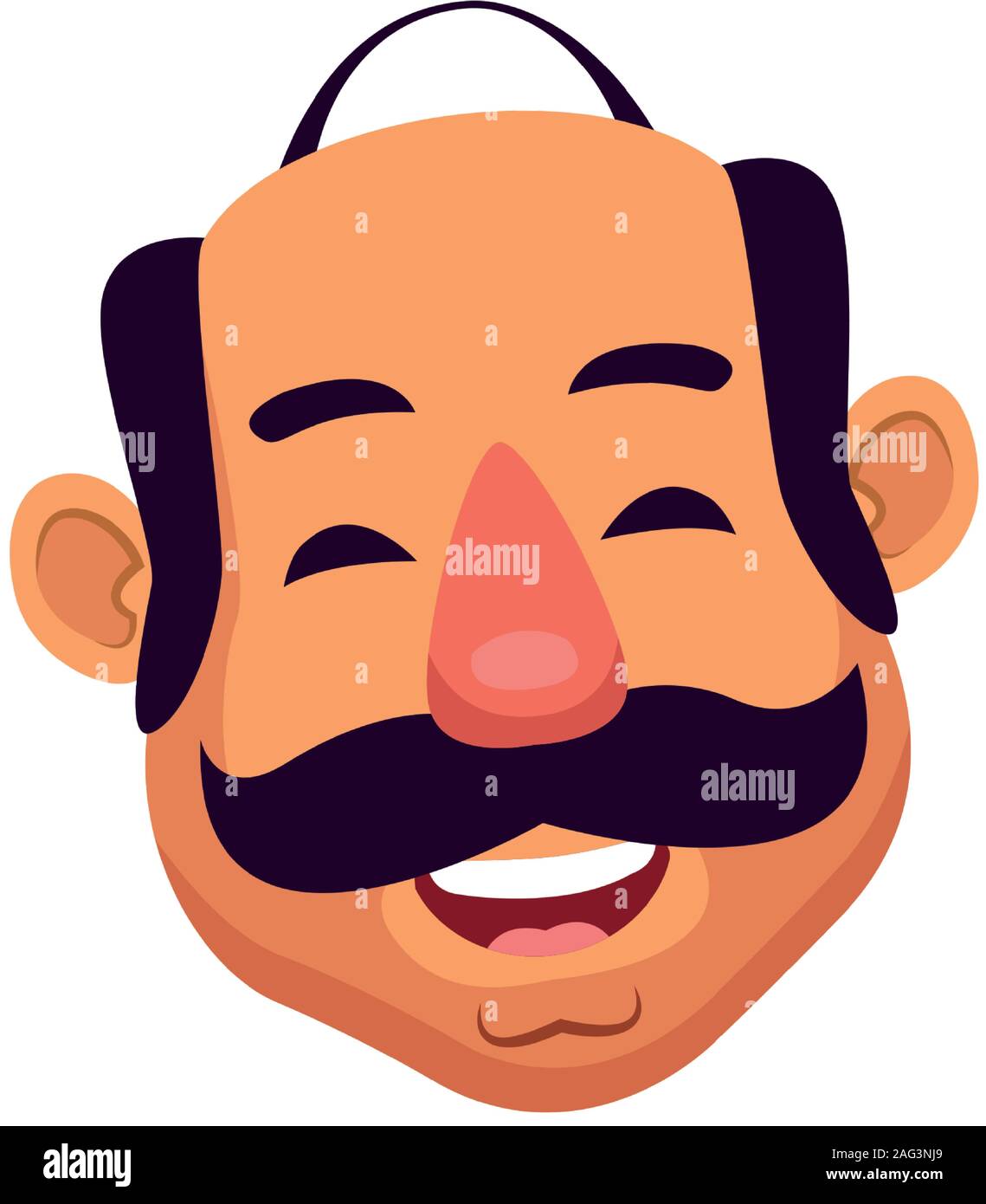 Isolated man head vector design Stock Vector Image & Art - Alamy