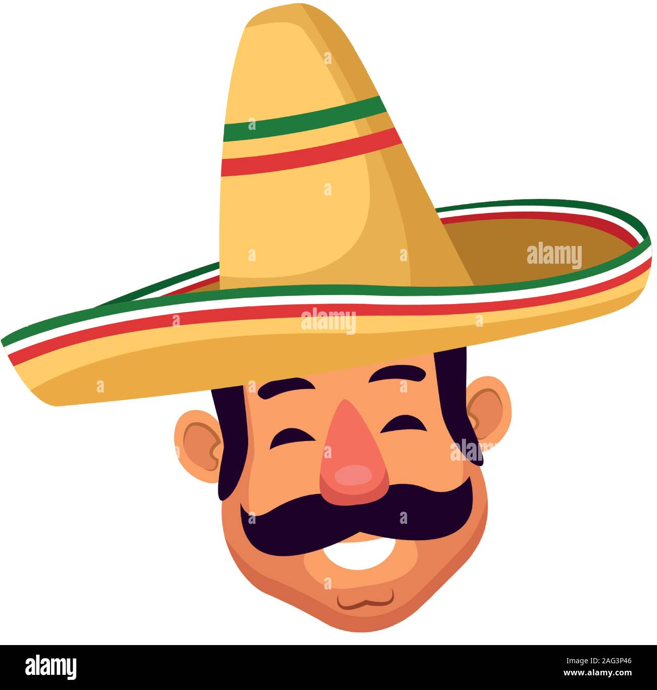 Isolated mexican man vector design Stock Vector Image & Art - Alamy