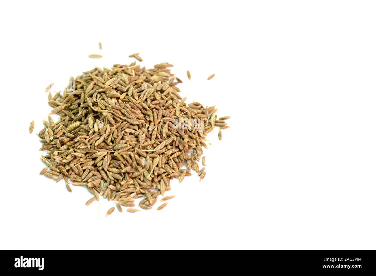cumin seeds isolated on white background Stock Photo - Alamy