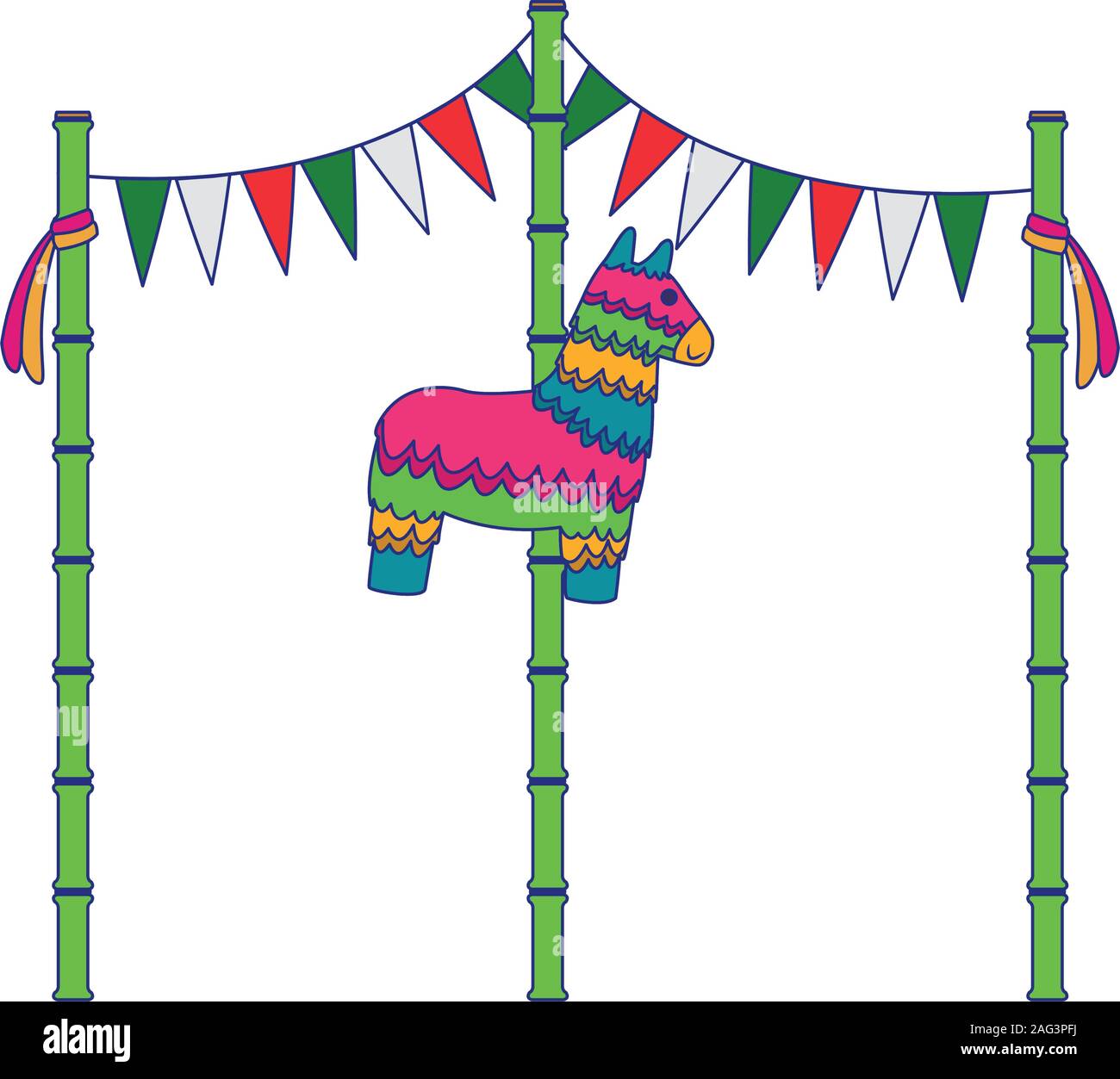 Isolated mexican piñata vector design Stock Vector Image & Art - Alamy