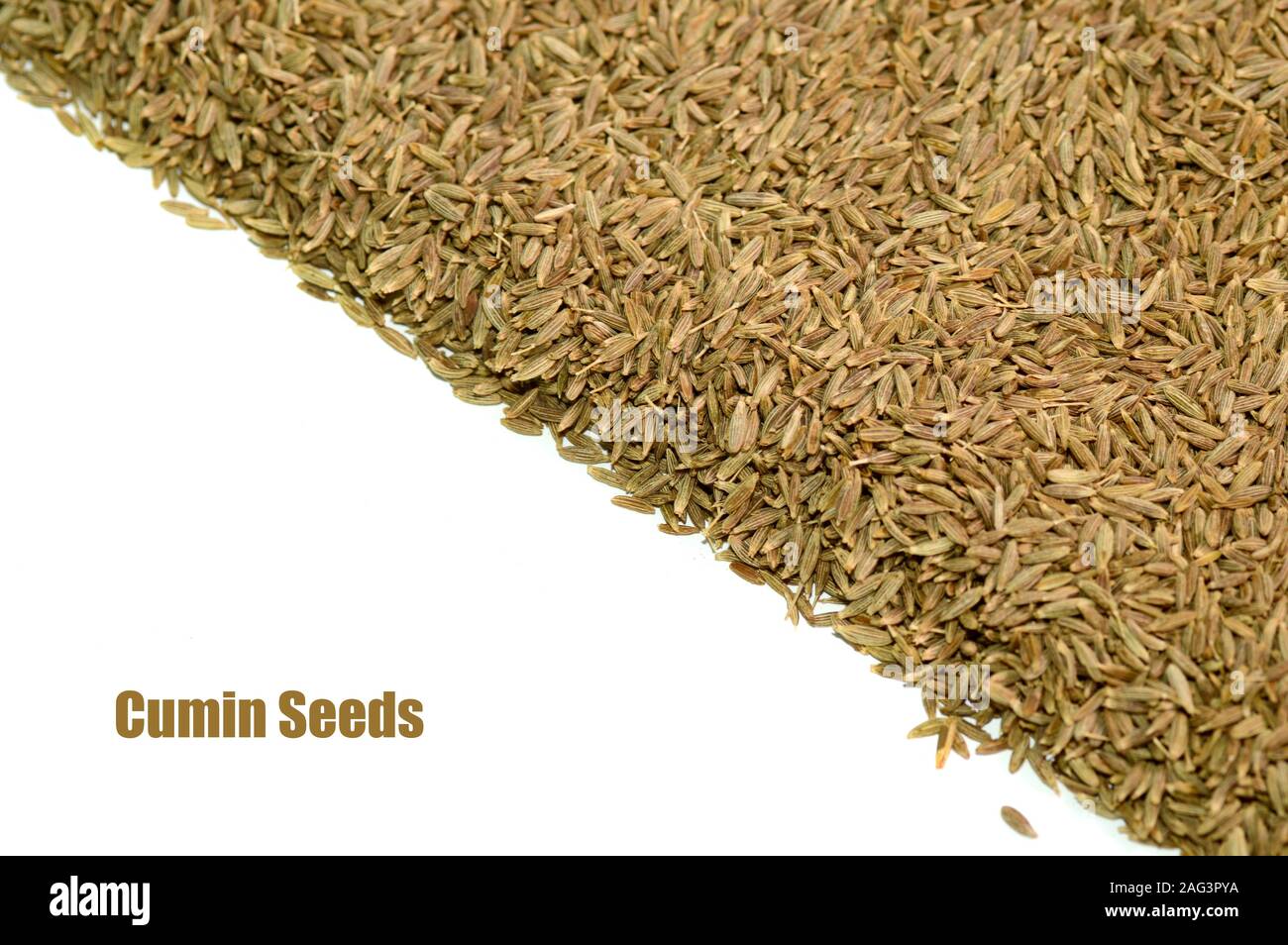 cumin seeds isolated on white background Stock Photo - Alamy
