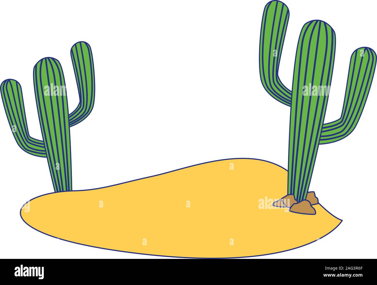 Isolated cactus plant vector design Stock Vector Image & Art - Alamy