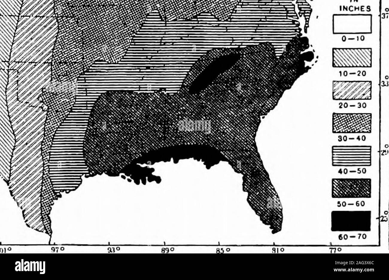 Rainfall map of united states hi-res stock photography and images - Alamy