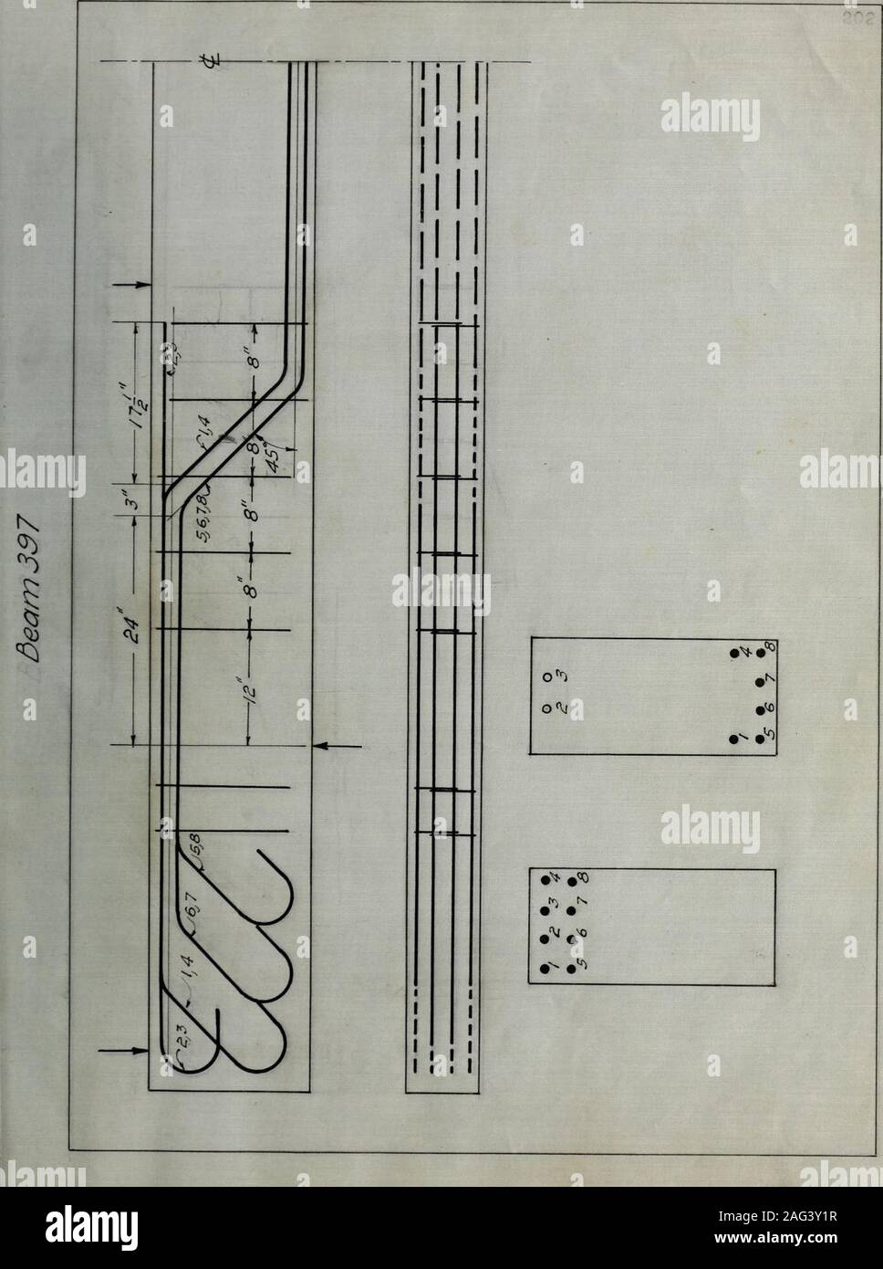 . Stresses in the web reinforcement of restrained concrete beams Stock ...