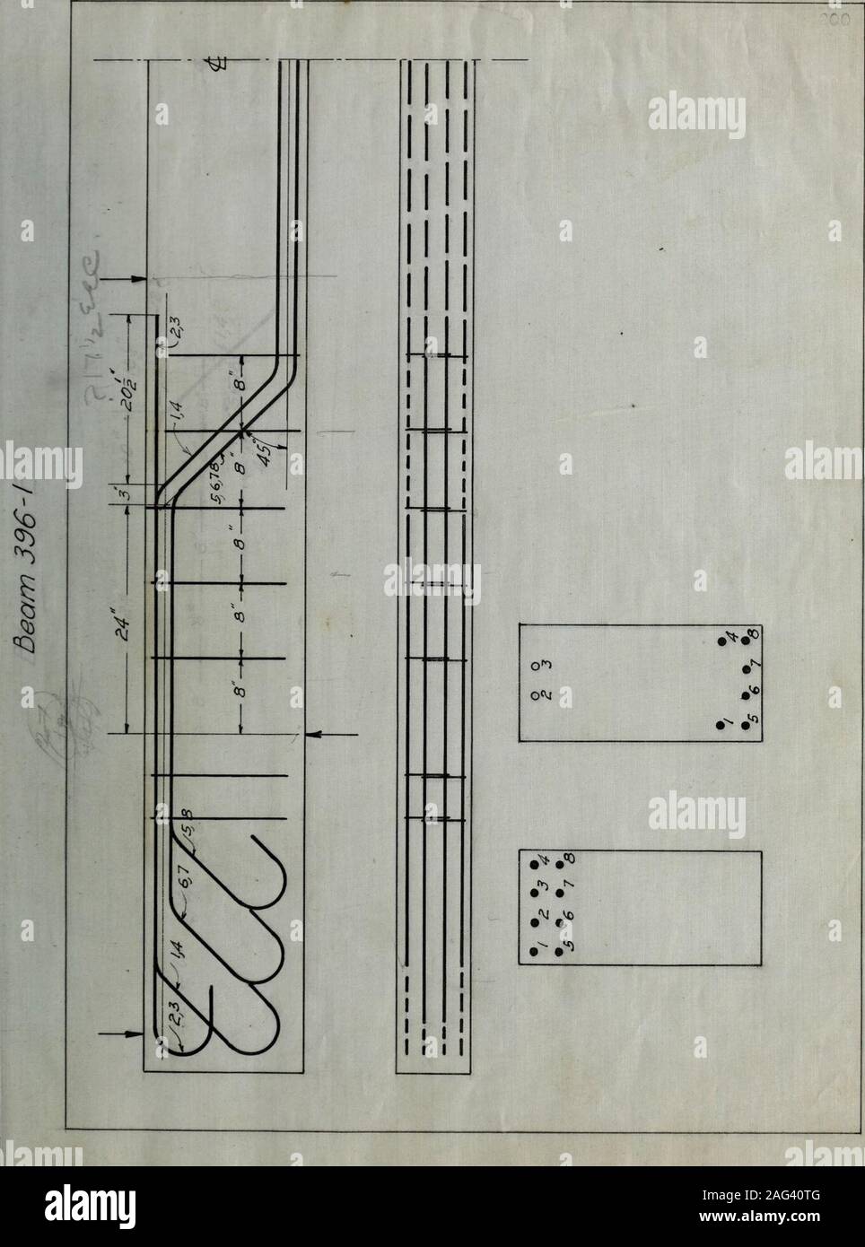. Stresses in the web reinforcement of restrained concrete beams Stock ...