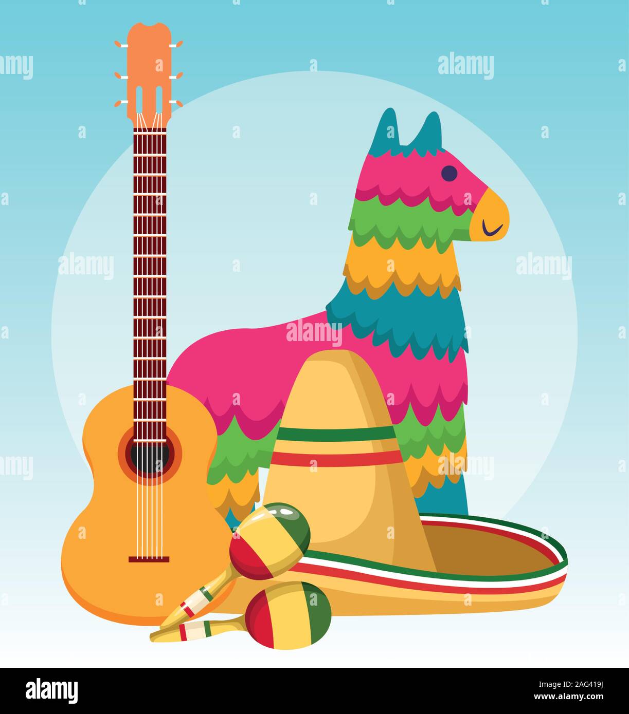 Pinata mexican hat Stock Vector Images - Alamy
