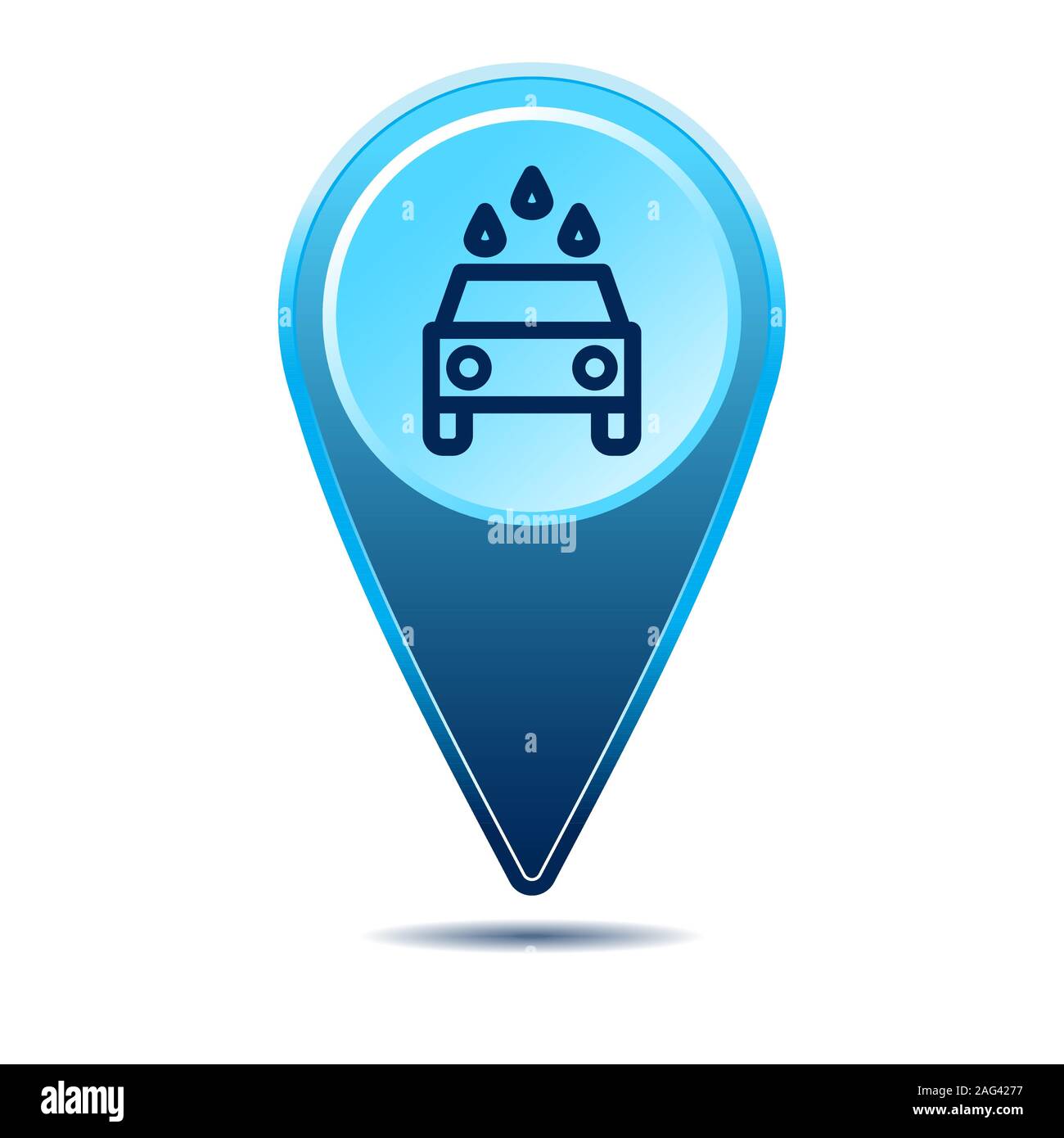 Car wash button icon vector hi-res stock photography and images - Alamy