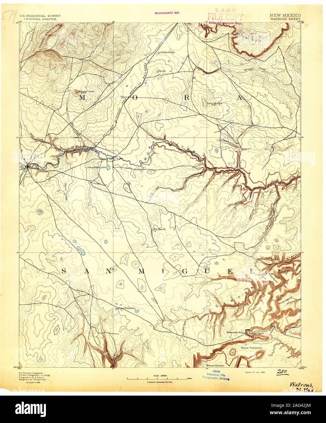 Map of watrous hi-res stock photography and images - Alamy