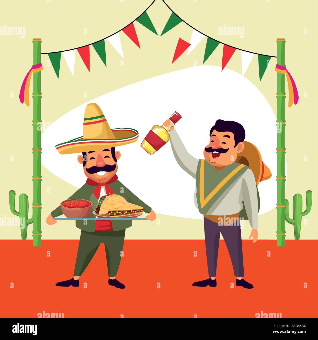 Mexican cartoon men vector design Stock Vector Image & Art - Alamy