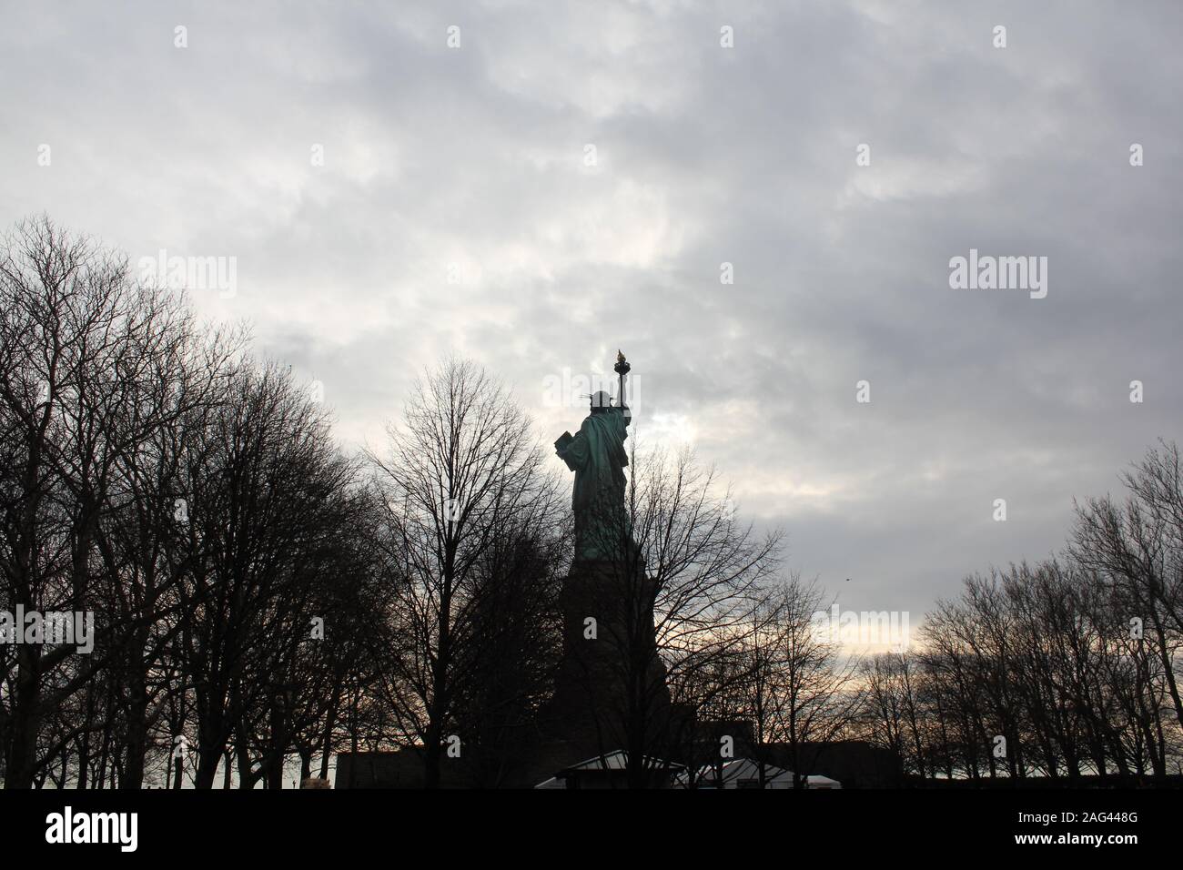 Beautiful view of The Statue of Liberty in New York City Stock Photo ...