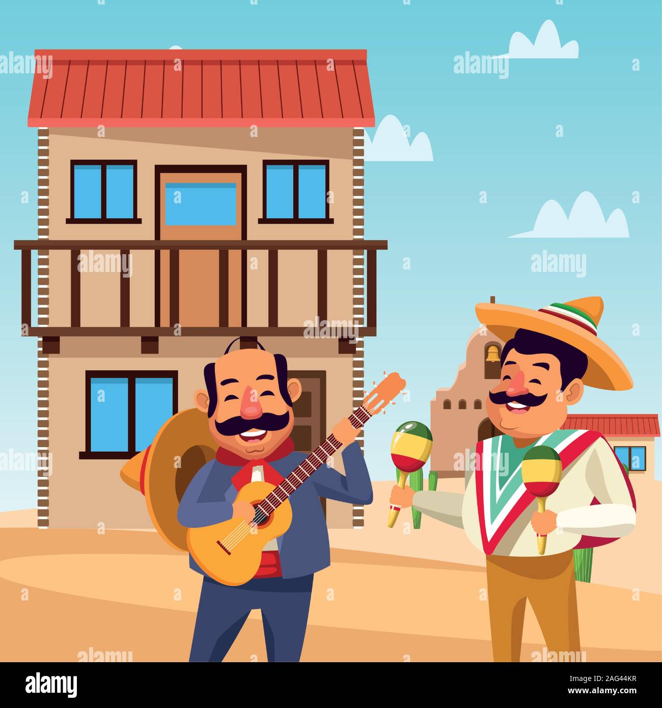 Mexican cartoon men vector design Stock Vector Image & Art - Alamy