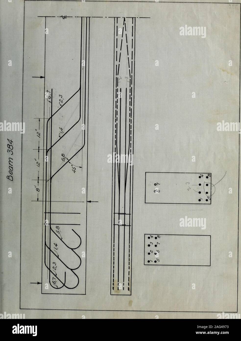 . Stresses in the web reinforcement of restrained concrete beams Stock ...