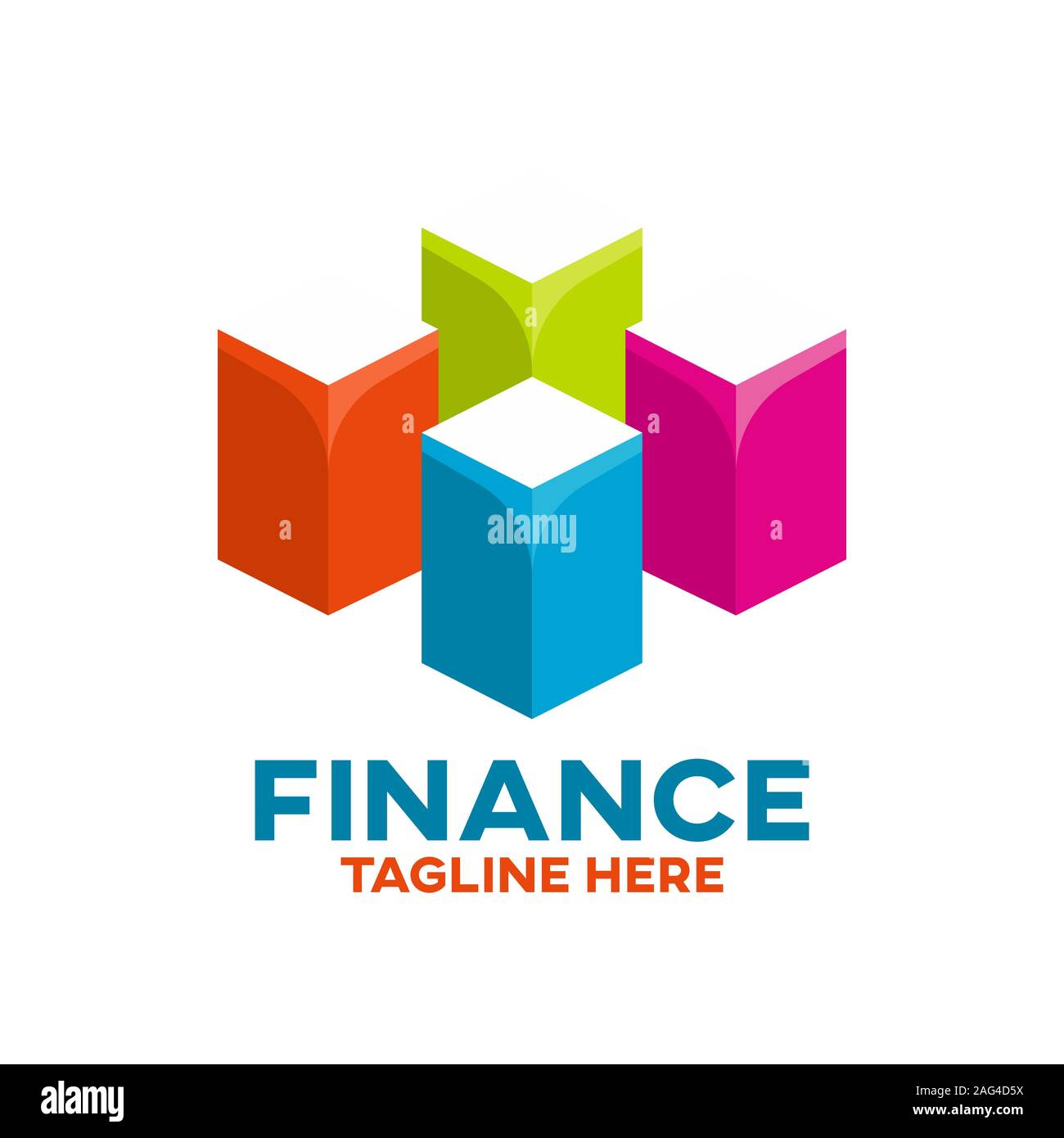 Modern finance and logo chart. Vector illustration Stock Vector Image ...