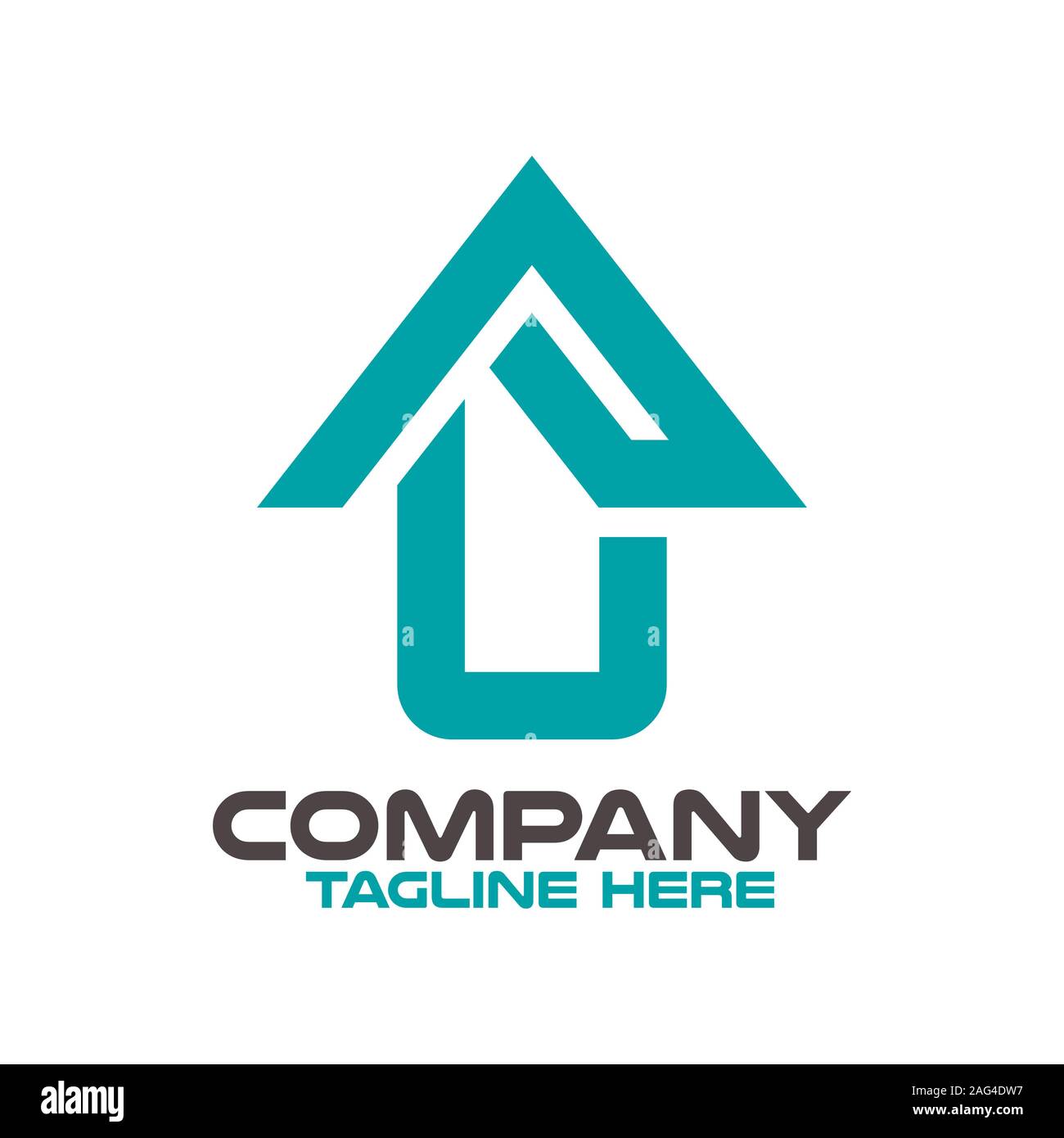 Modern staircase up and letter U and P logo. Vector illustration Stock ...