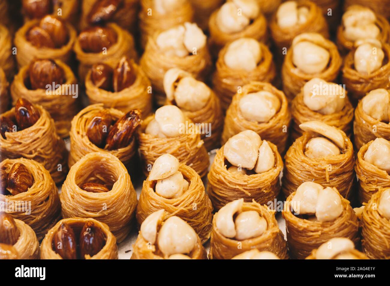 Traditional Turkish Dessert as sweet snack Stock Photo - Alamy