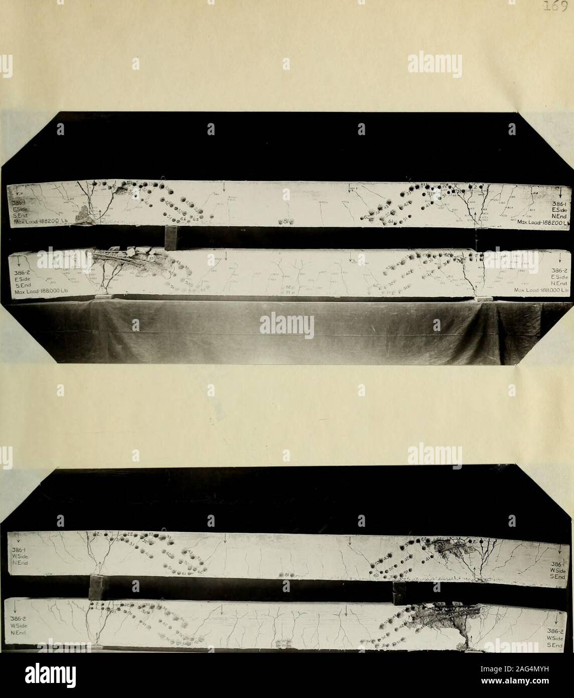 . Stresses in the web reinforcement of restrained concrete beams Stock ...