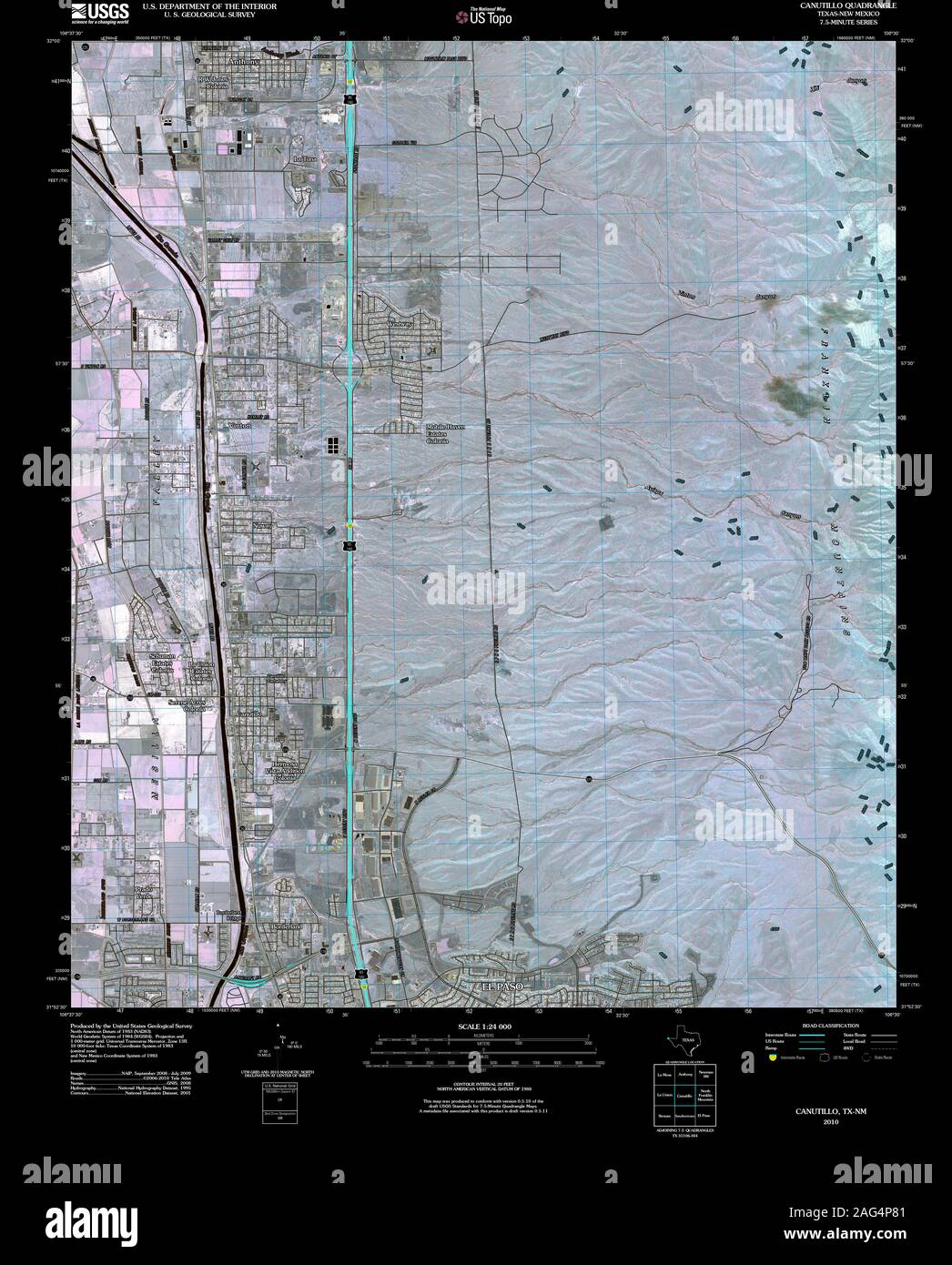 Map of canutillo new mexico hi-res stock photography and images - Alamy