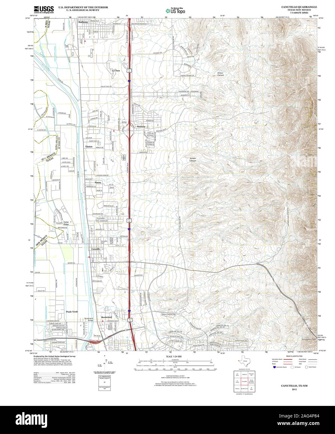 Map of canutillo new mexico hi-res stock photography and images - Alamy