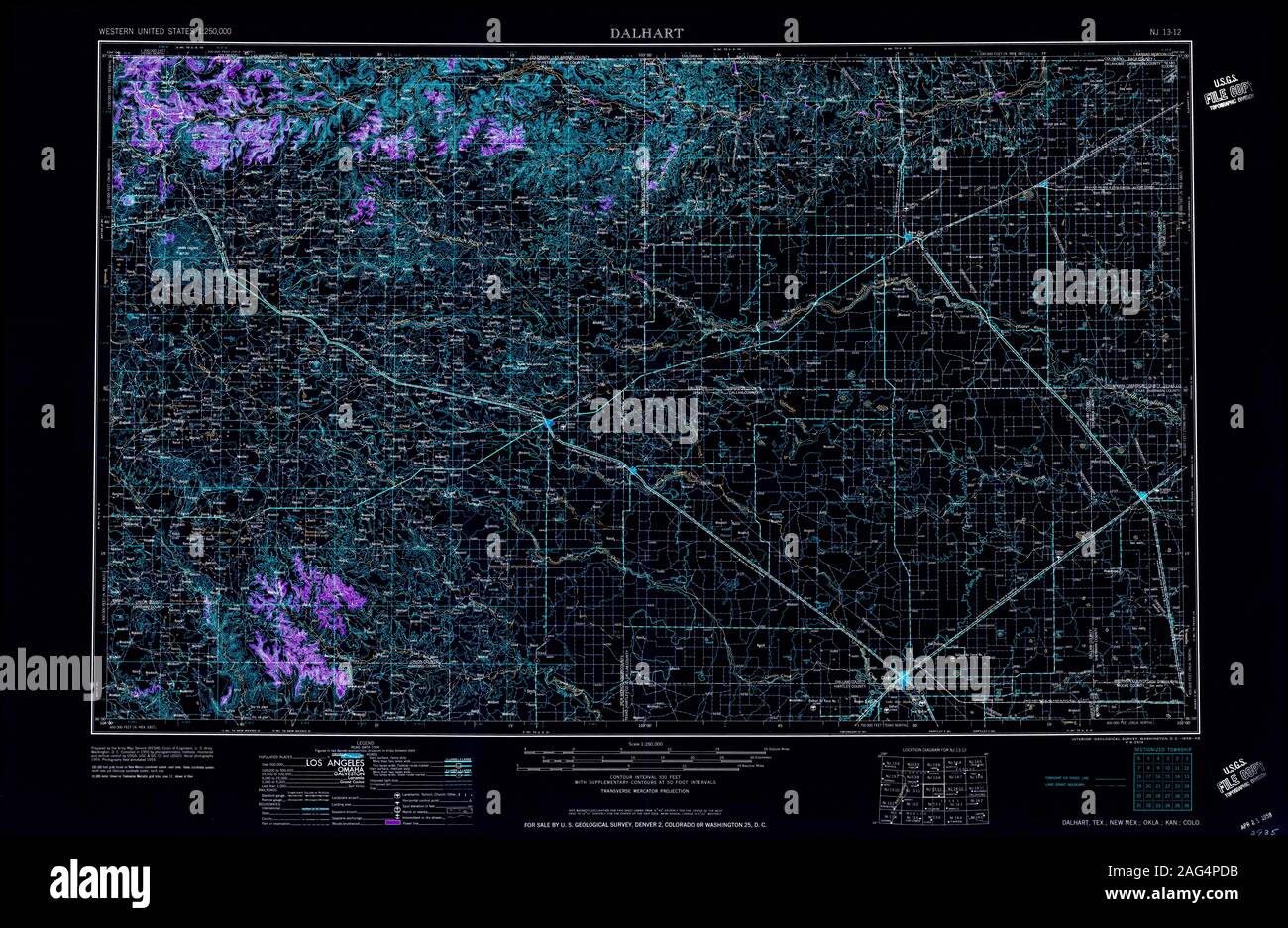 Map of dalhart hi-res stock photography and images - Alamy