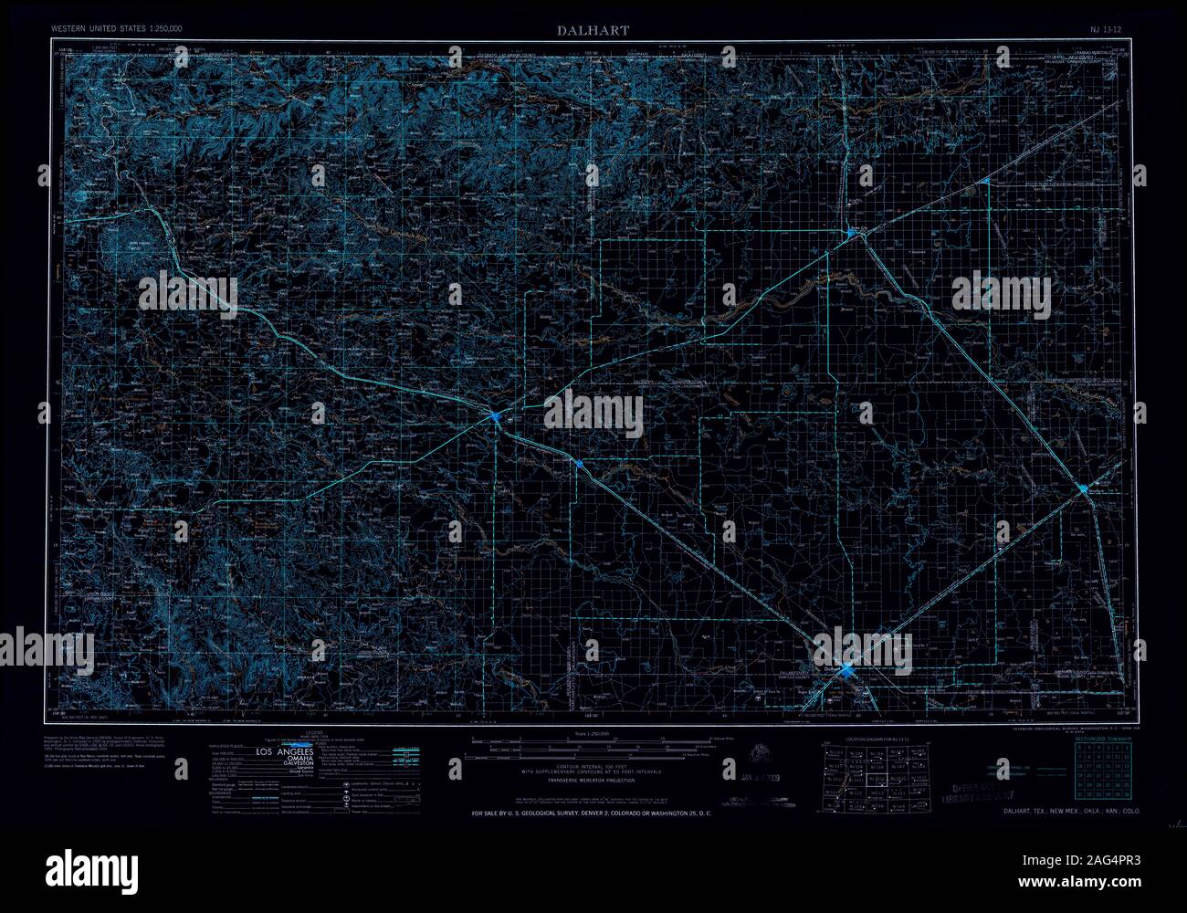 Dalhart map hi-res stock photography and images - Alamy