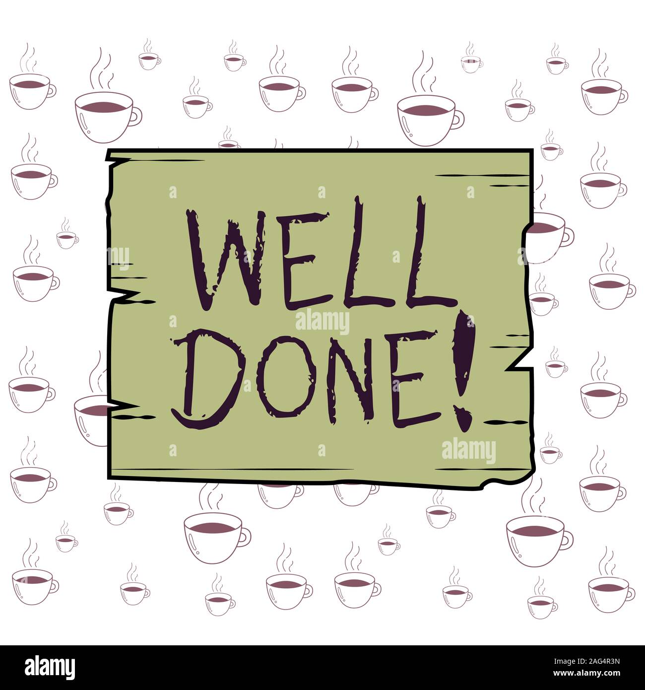 Writing note showing Well Done. Business concept for used praising ...