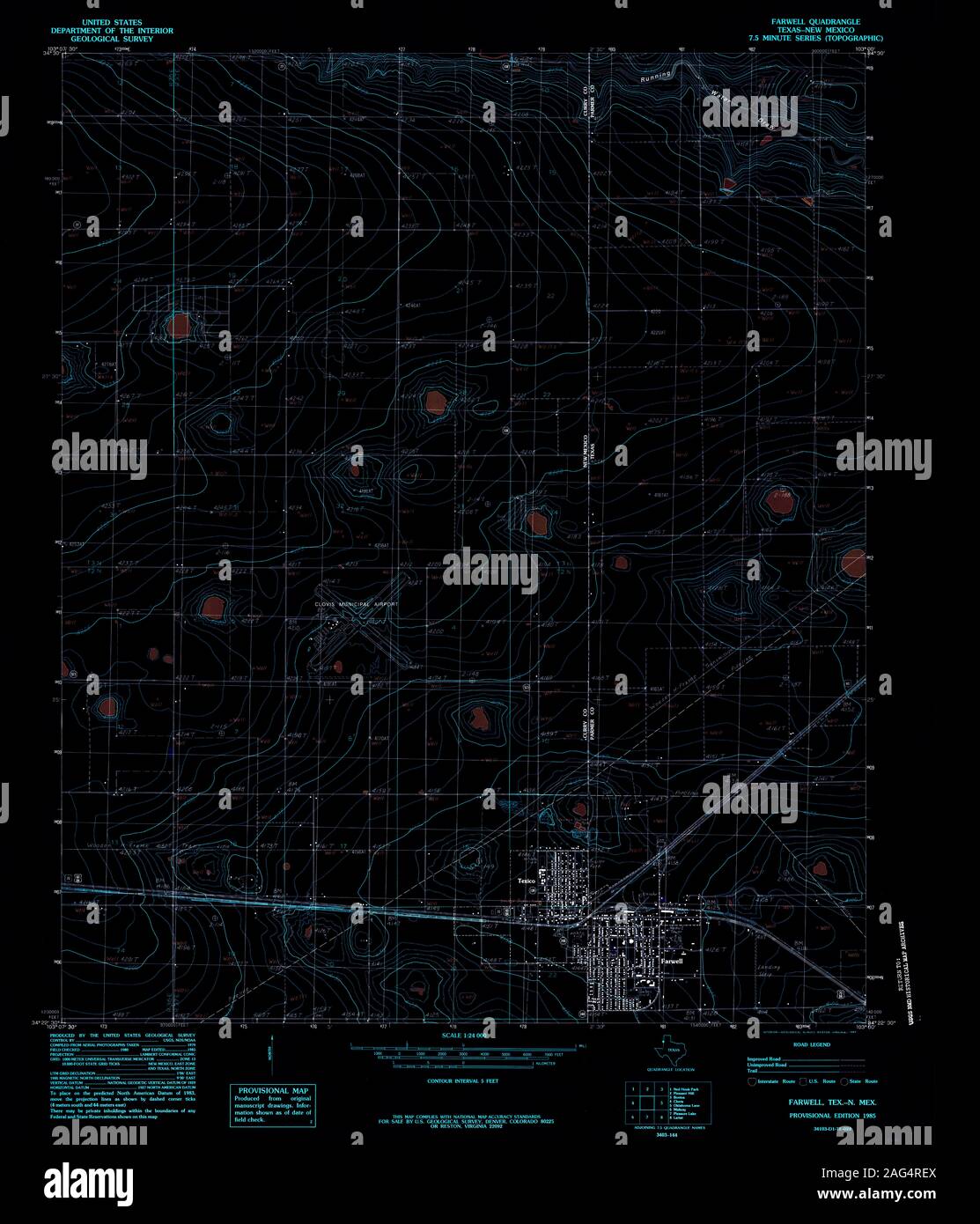 Map of farwell hi-res stock photography and images - Alamy