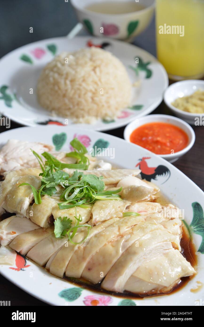 Mandarin Chicken Rice Stock Photo - Alamy
