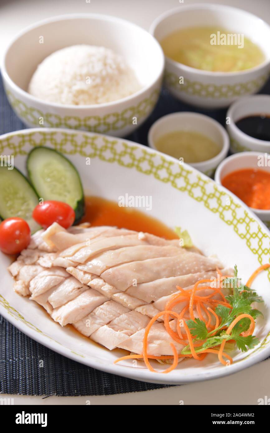 Mandarin Chicken Rice Stock Photo - Alamy