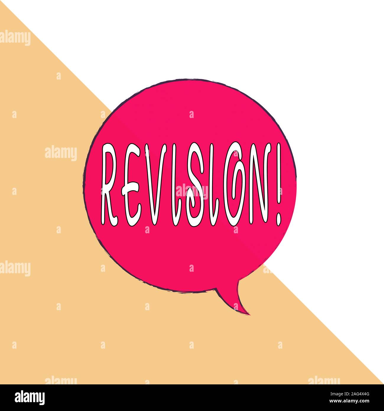 Handwriting text Revision. Conceptual photo action of revising over ...