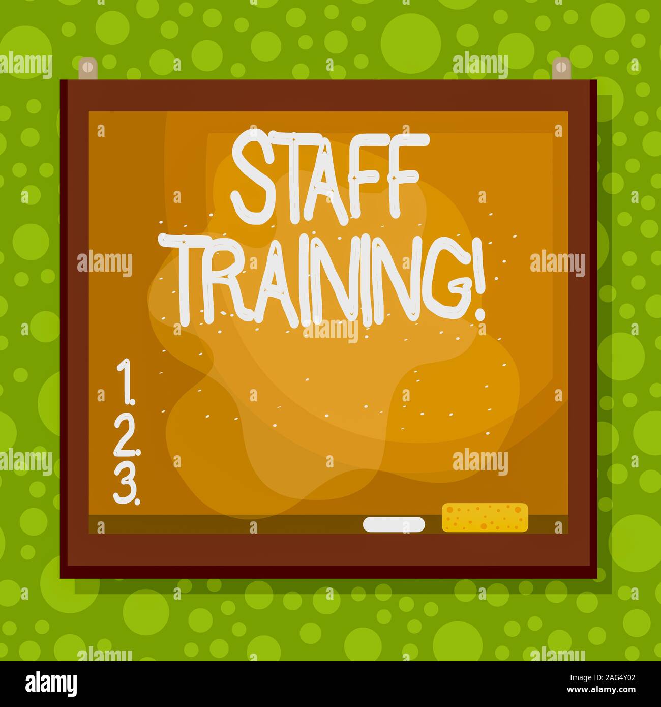 Text sign showing Staff Training. Business photo showcasing learn ...