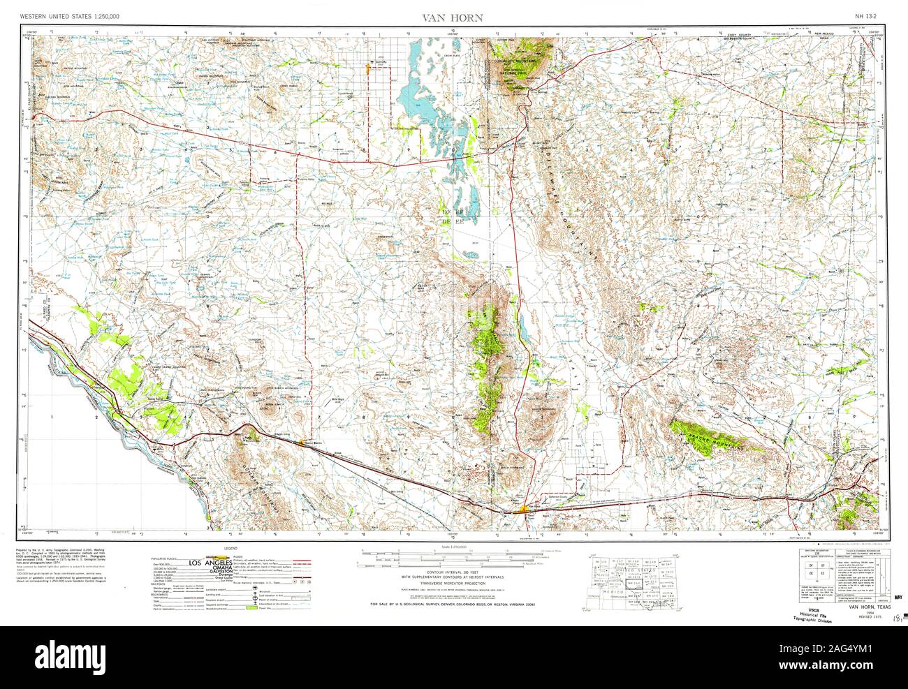 Map of van horn Cut Out Stock Images & Pictures - Alamy