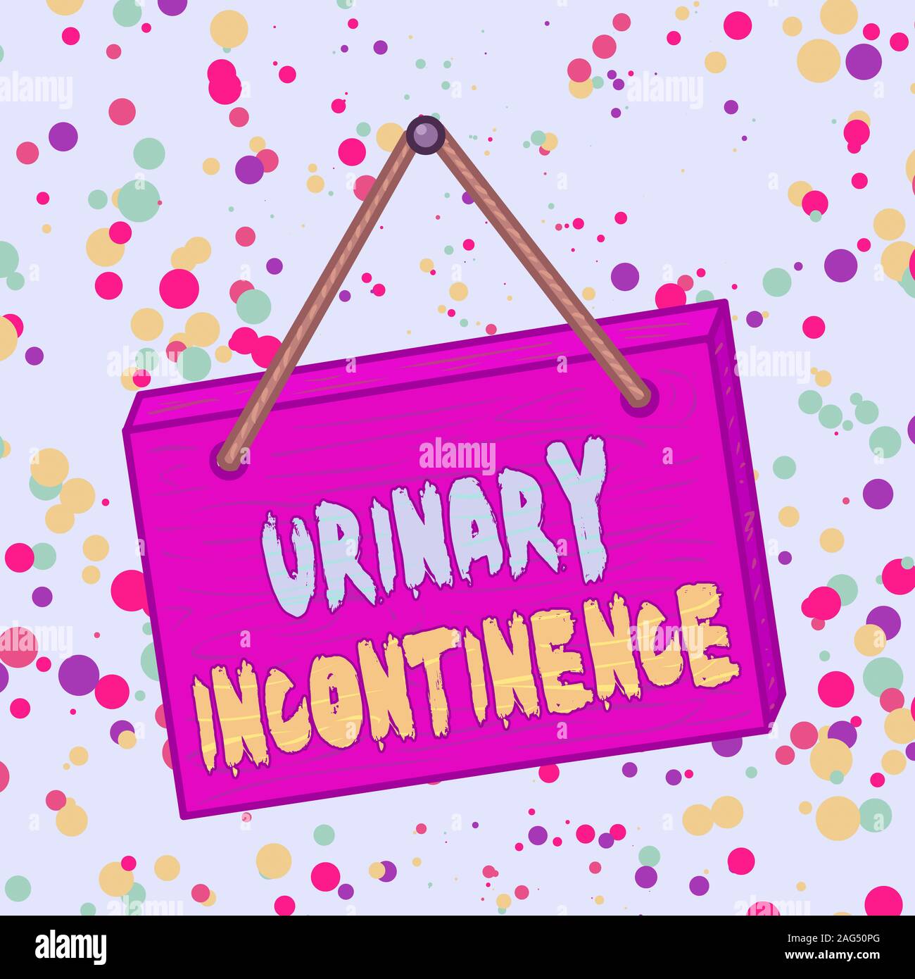 Handwriting text Urinary Incontinence. Conceptual photo uncontrolled ...