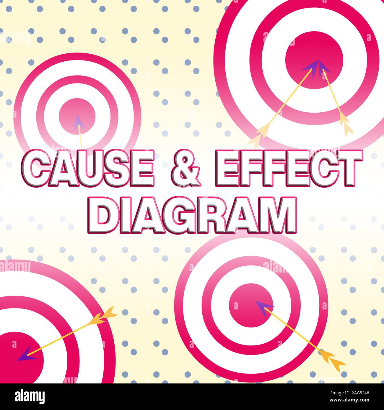 Writing note showing Cause and Effect Diagram. Business concept for ...
