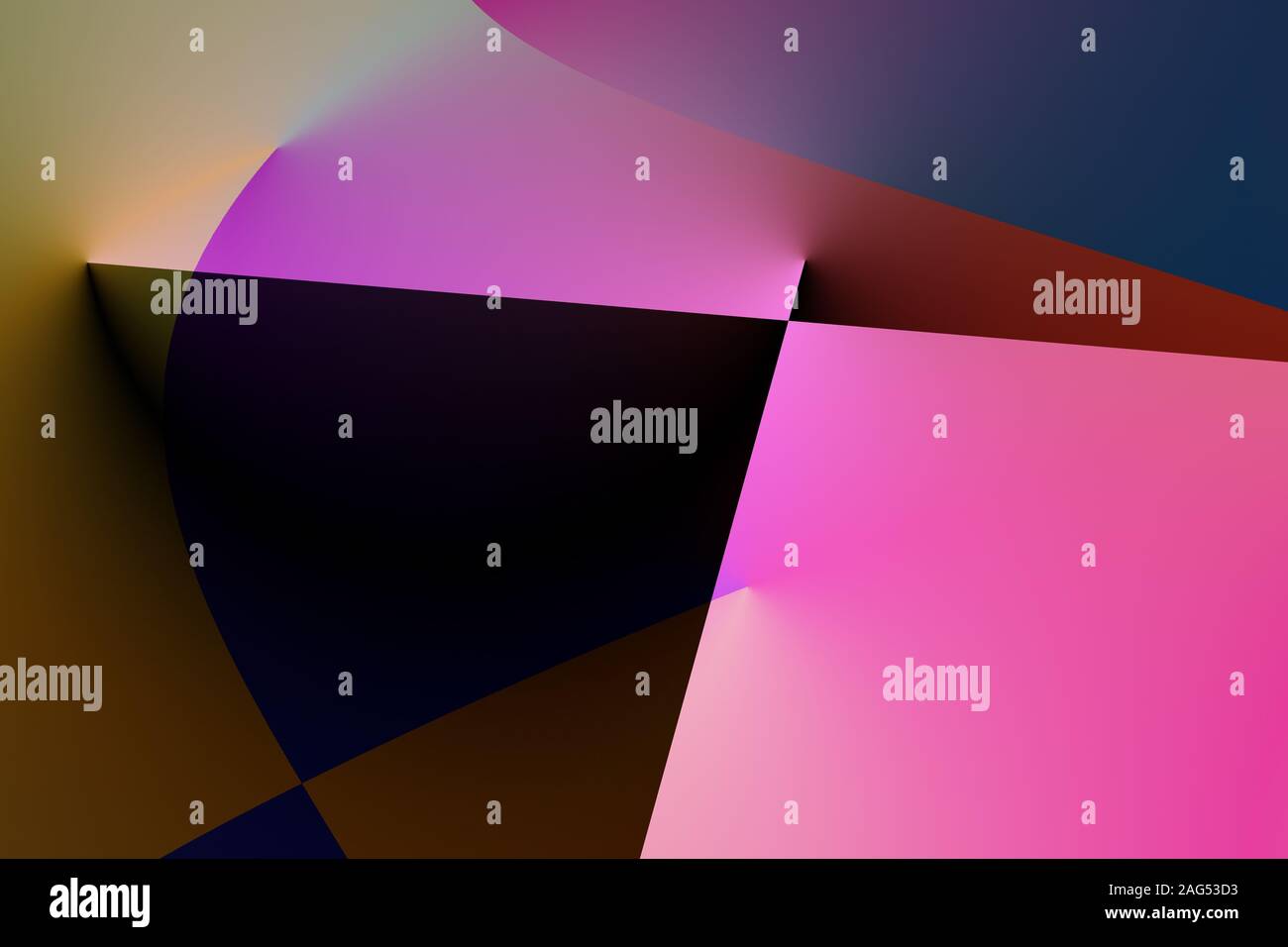 Abstract illustration of colorful sharp shapes - perfect for a ...