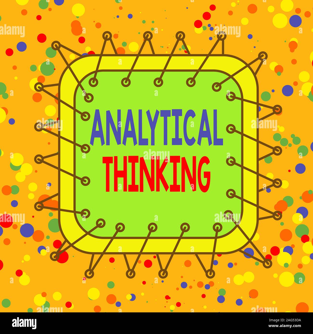 Handwriting text Analytical Thinking. Conceptual photo break down ...
