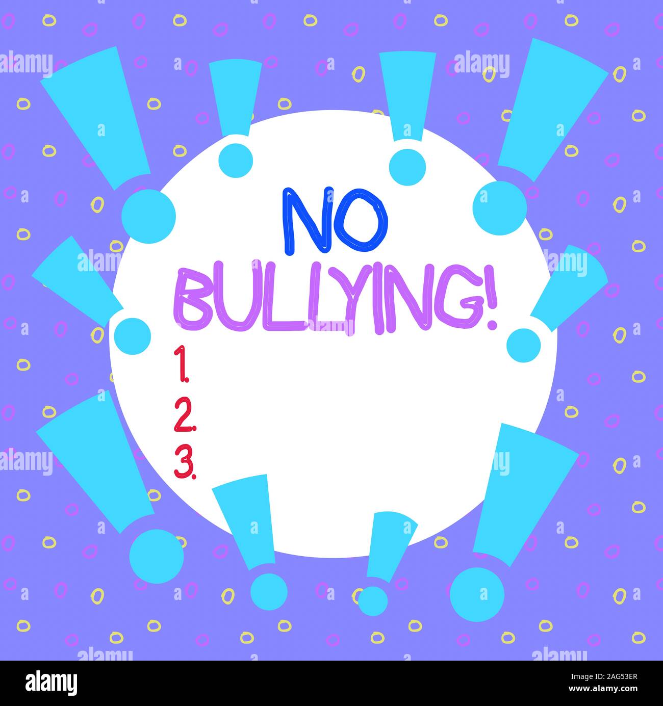 Word writing text No Bullying. Business photo showcasing stop ...
