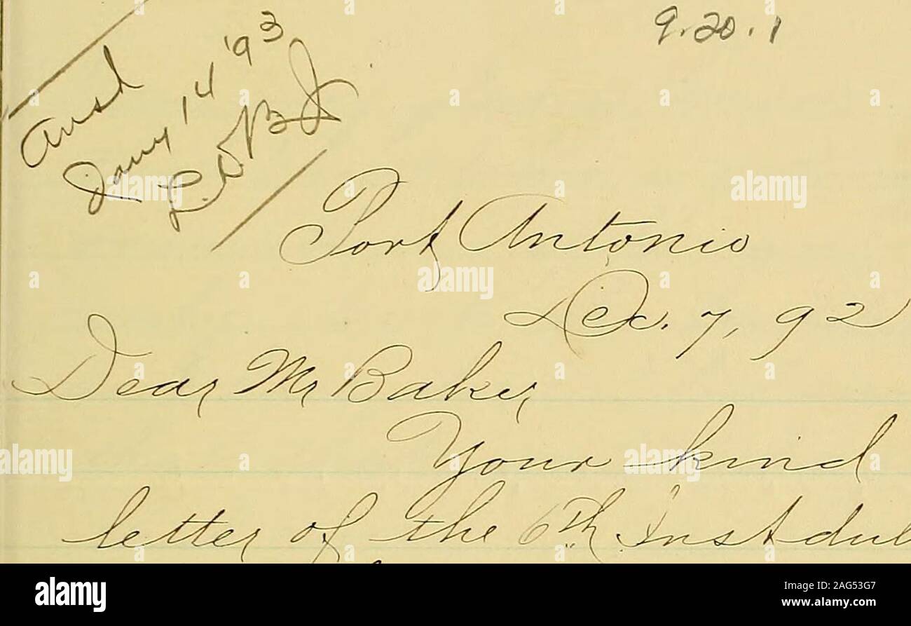 . Papers, 1882-1901 (bulk 1883-1899). 9*a& > I. , ( V^-?-? si//-—t^t^C ...