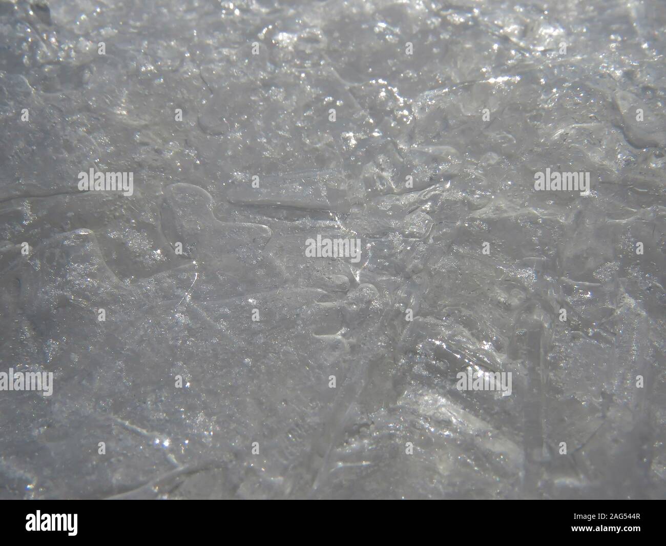 High angle shot of an unsmooth ice ground - perfect background texture ...